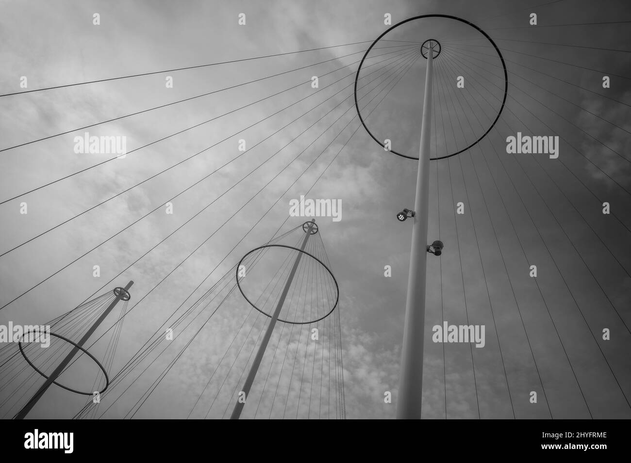 Sail under bridge Black and White Stock Photos & Images - Alamy