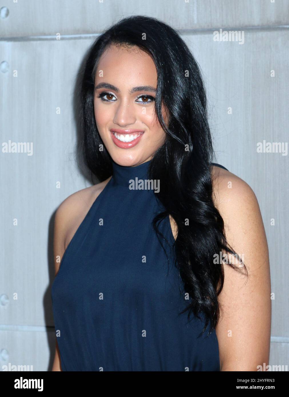 Simone Alexandra Johnson attending the Skyscraper New York Premiere ...