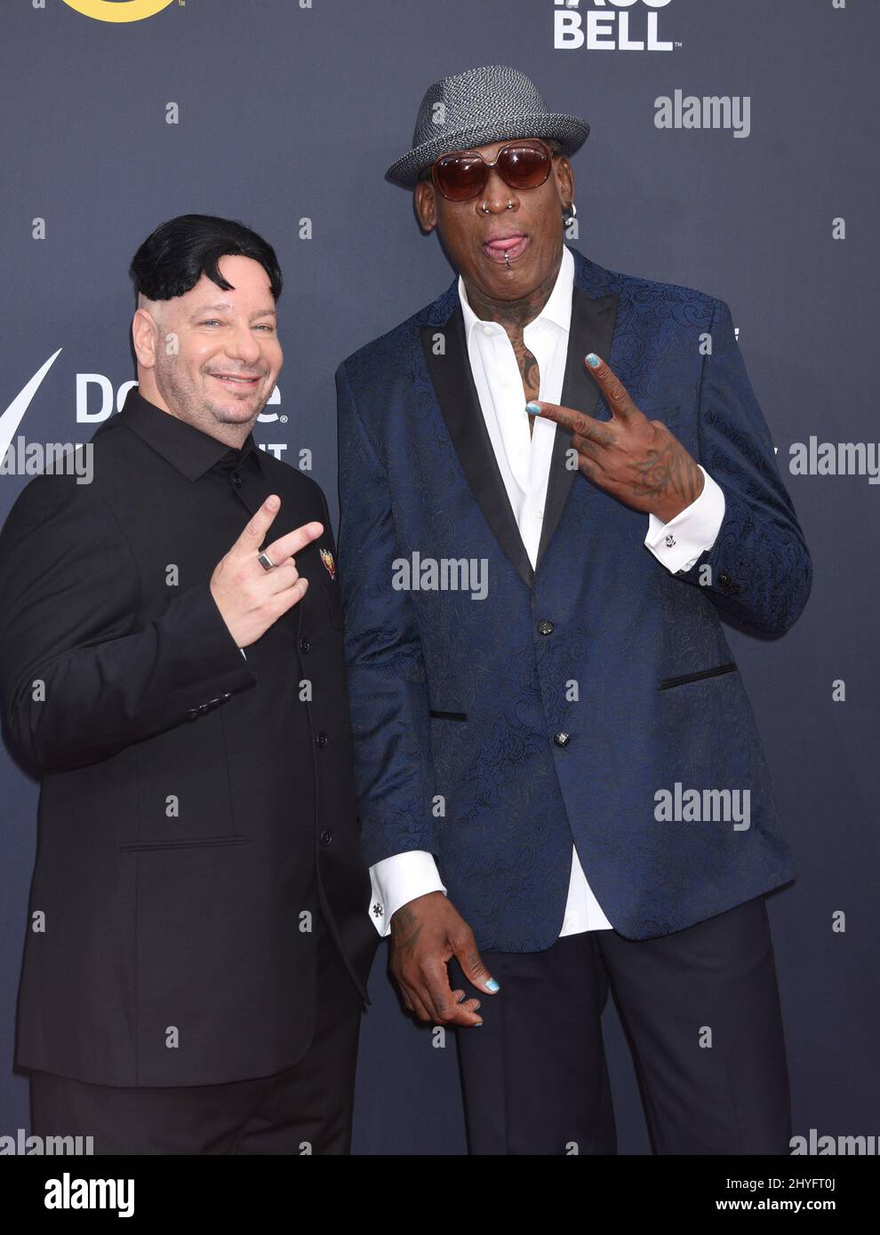 Jeff Ross and Dennis Rodman at "The Comedy Central Roast of Bruce ...