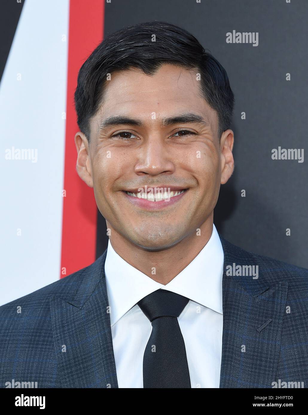 Martin Sensmeier at the Los Angeles premiere of "The Equalizer 2" held ...
