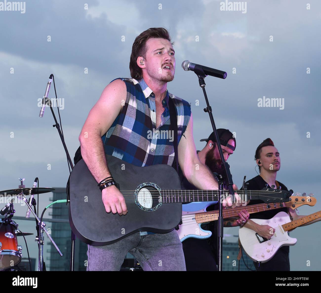 Morgan Wallen performing during the BMI Rooftop on the Row: Morgan ...