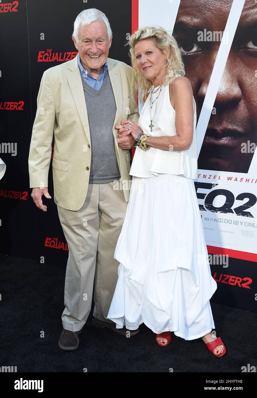Orson Bean and Ally Mills at the Los Angeles premiere of "The Equalizer ...