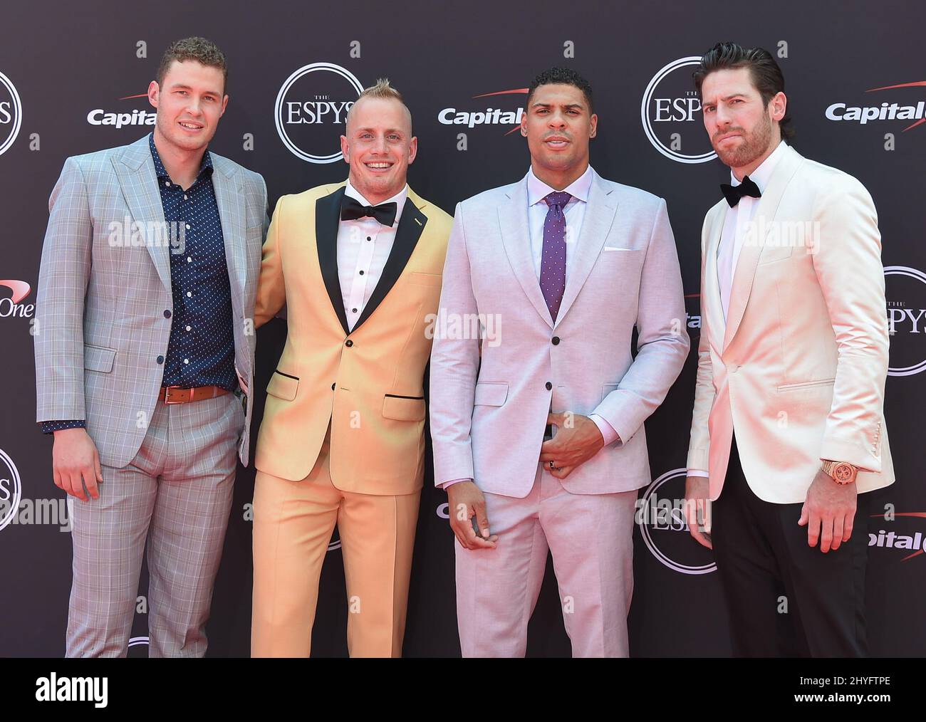 Brayden McNabb, Nate Schmidt, Ryan Reaves and James Neal at the 2018 ...