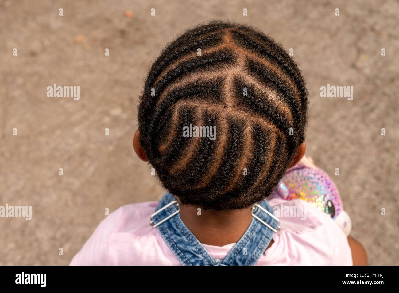 Young girls hairstyle shot from behind Stock Photo - Alamy