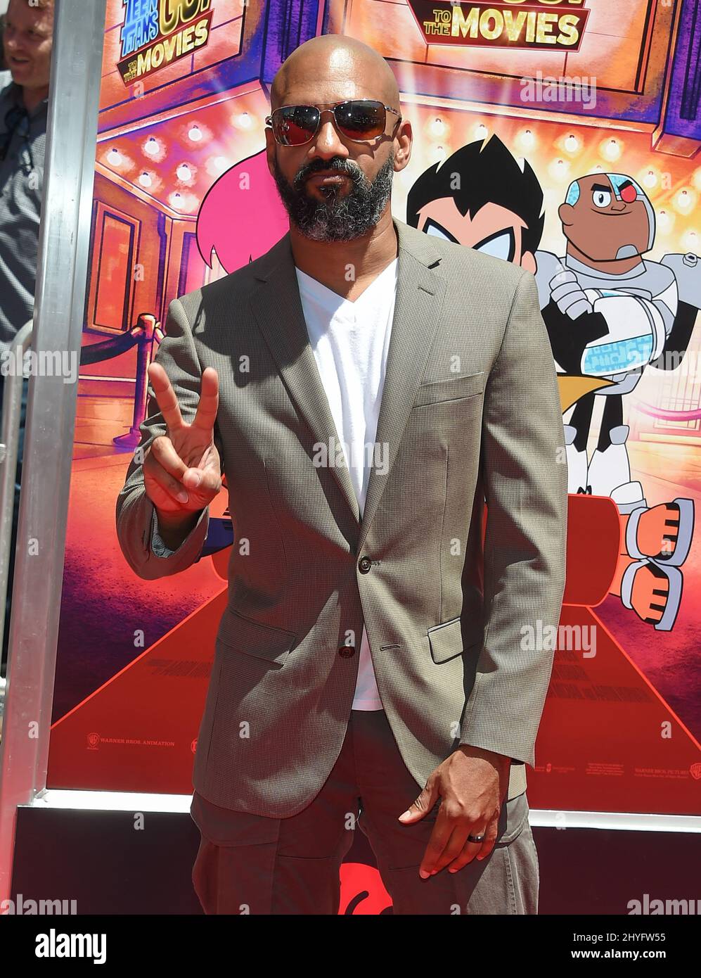 Khary Payton attending the Los Angeles premiere of Teen Titans Go! To ...