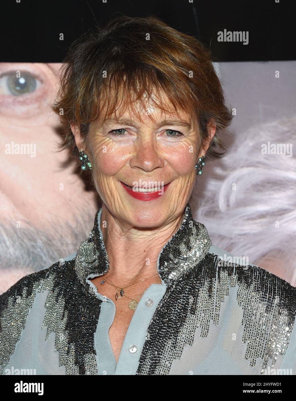 Celia Imrie attending the Los Angeles premiere of The Wife Stock Photo ...