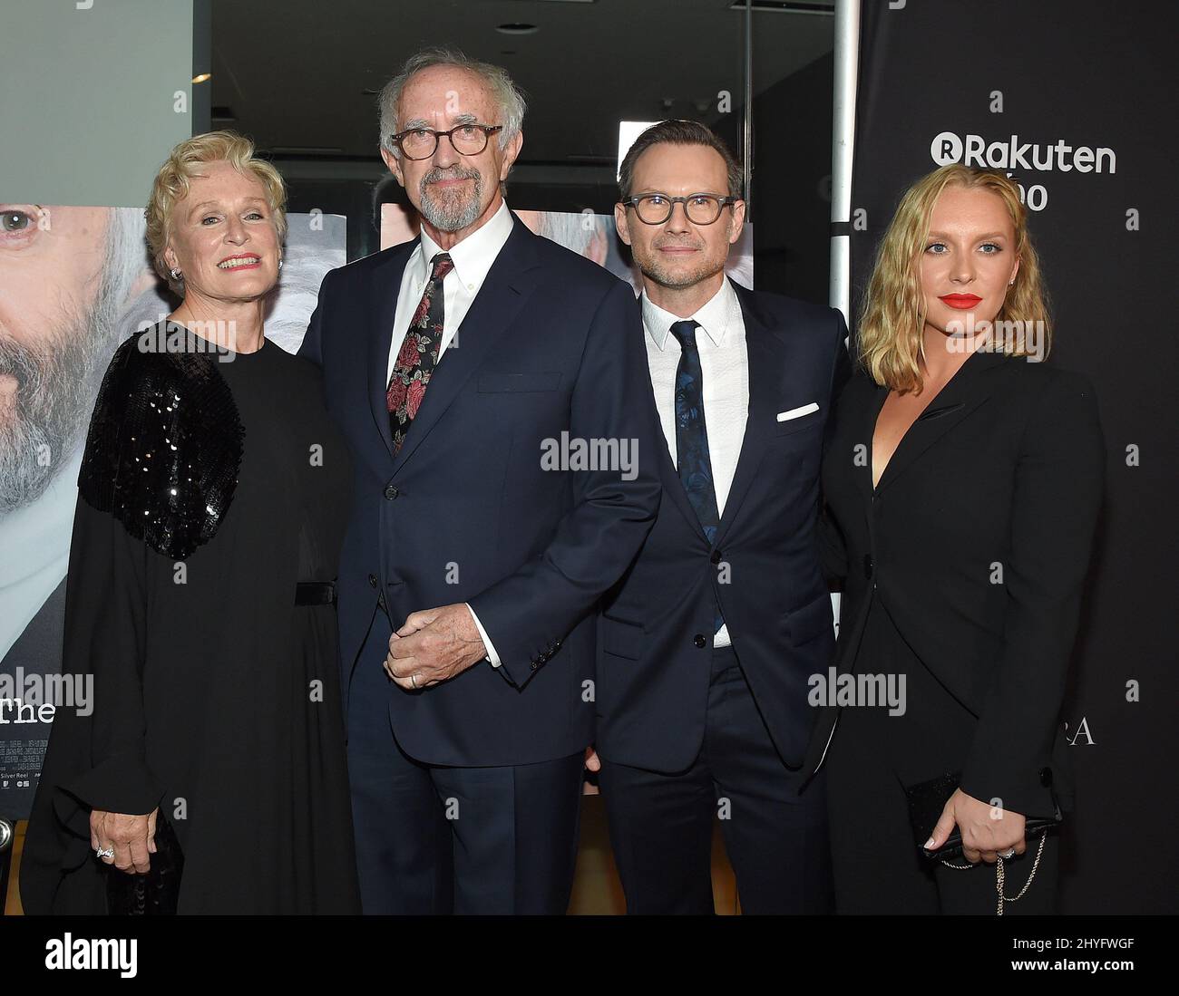 Glenn Close, Jonathan Pryce, Christian Slater and Annie Starke ...