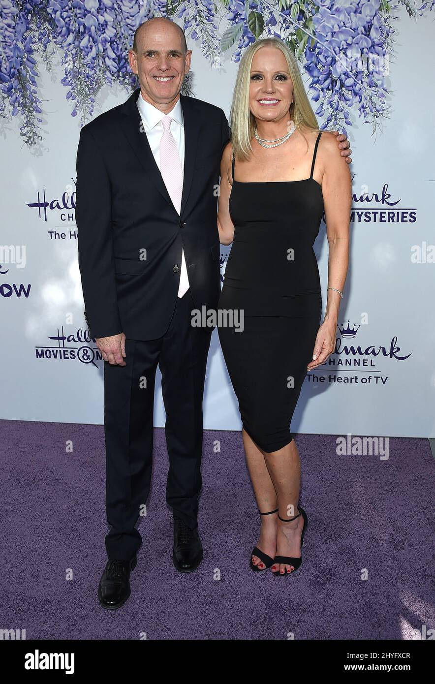 Bill Abbott and Michelle Vicary at Hallmark Channel's Summer TCA event ...