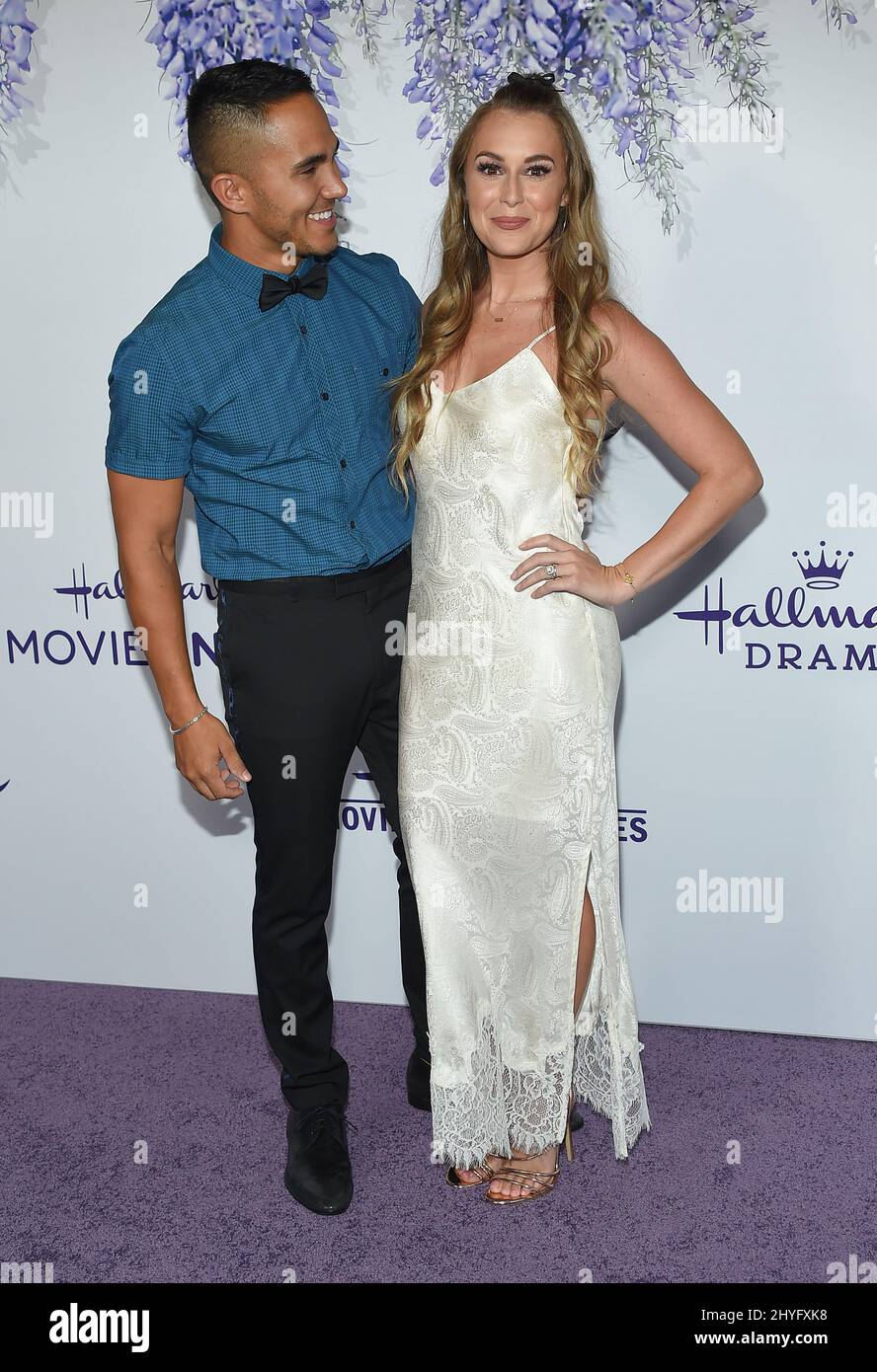Carlos Pena and Alexa Vega at Hallmark Channel's Summer TCA event held ...