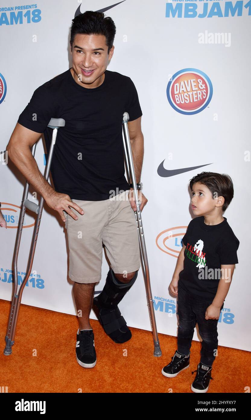 Mario Lopez and Dominic Lopez at the Michael B. Jordan and Lupus LA ...