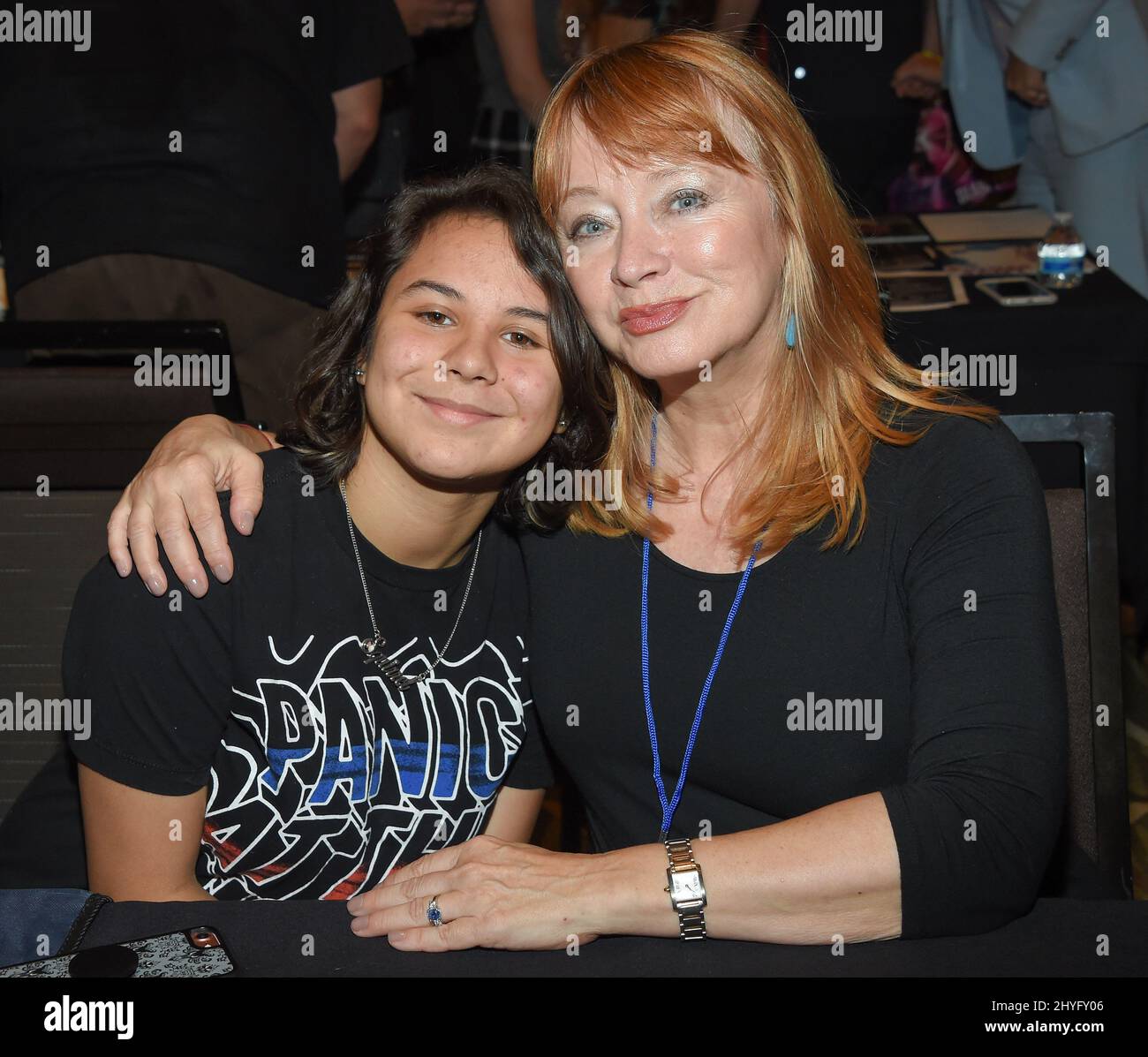 Andrea Evans and Kylie Lyn at the Hollywood Show at LAX Westin Hotel on ...