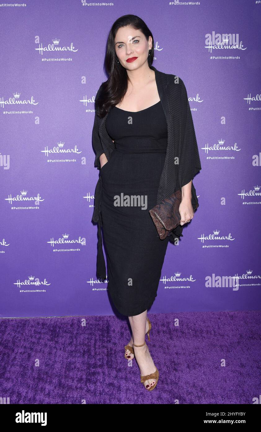 Jodi Lyn Okeefe Attending Hallmarks Put It Into Words Campaign Launch Held At Lombardi House
