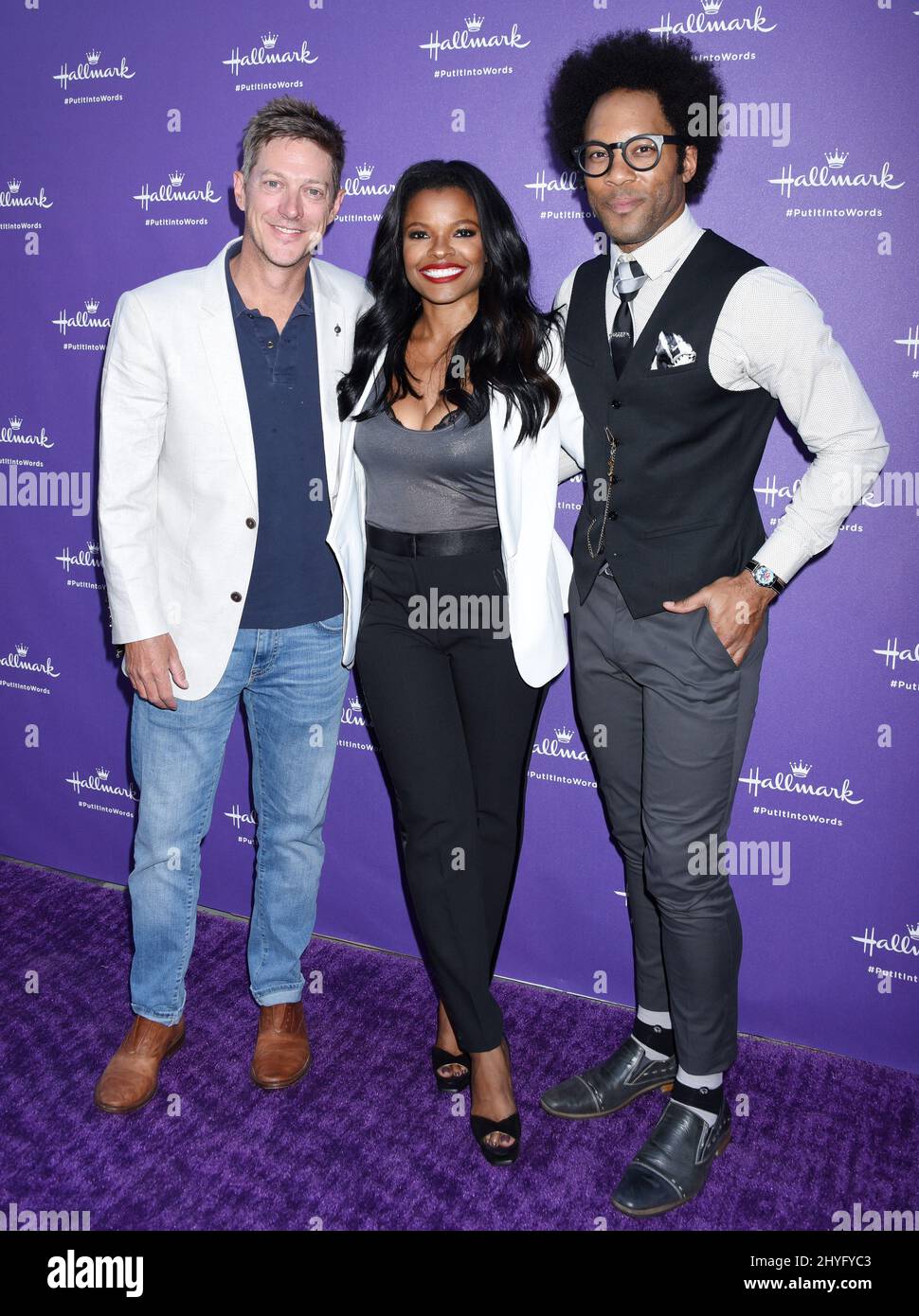 Kevin Rahm, Keesha Sharp and Johnathan Fernandez attending Hallmark's ...