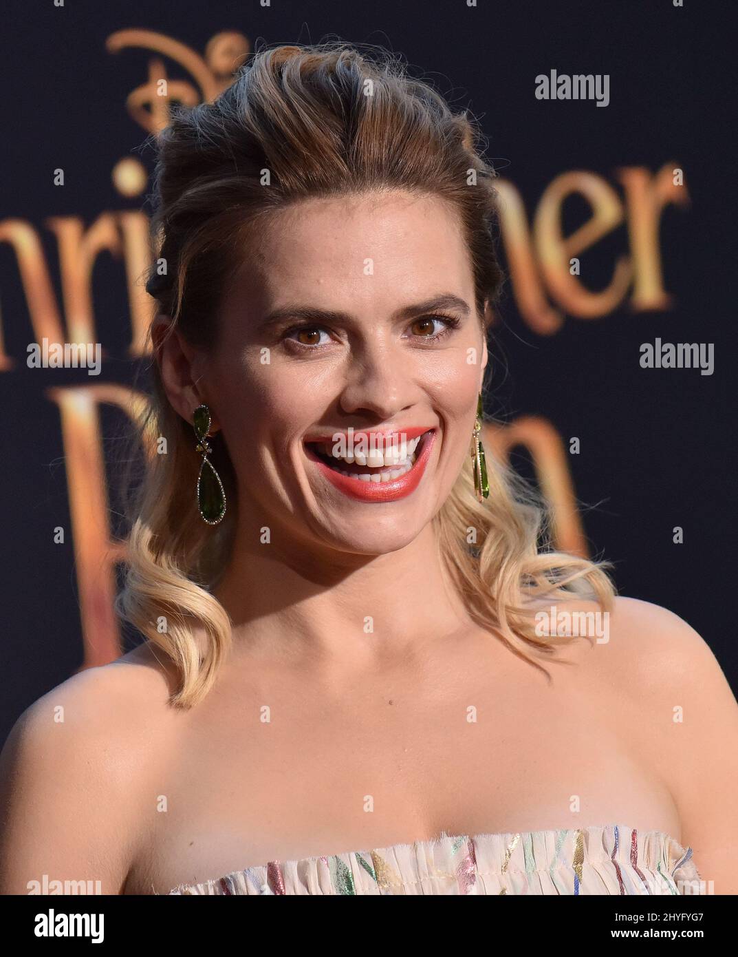 Haley Atwell attending the premiere of Christopher Robin in Los Angeles ...