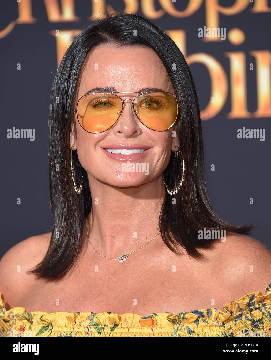Kyle Richards attending the premiere of Christopher Robin in Los ...