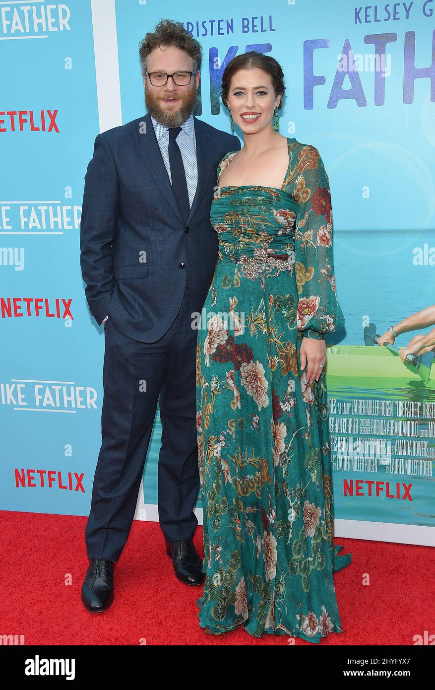 Seth Rogen and Lauren Miller Rogen at the Los Angeles premiere of "Like ...