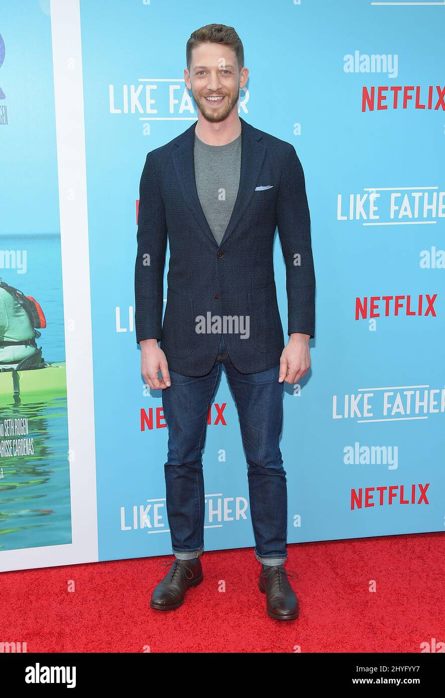 Zach Appelman at the Los Angeles premiere of "Like Father" held at the ...