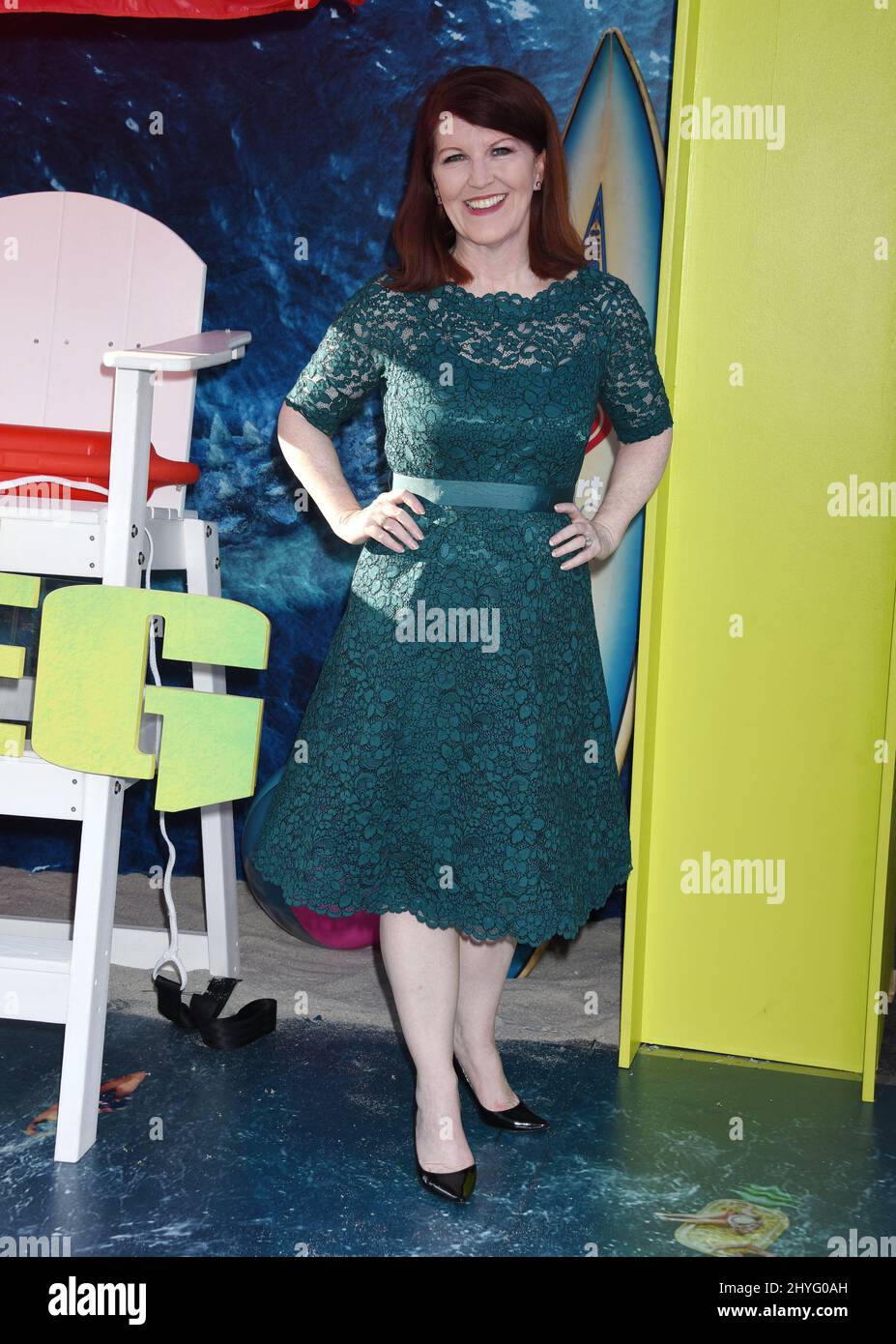 Kate Flannery at Warner Bros. "THE MEG" U.S. Premiere held at the TCL ...
