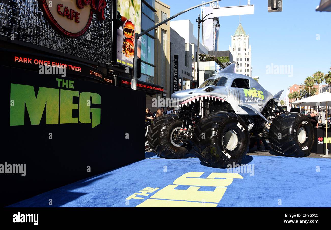 The MEG Car at Warner Bros. "THE MEG" U.S. Premiere held at the TCL ...