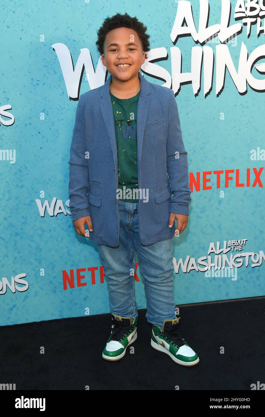 Maceo Smedley arriving to Netflix's 'All About The Washingtons ...