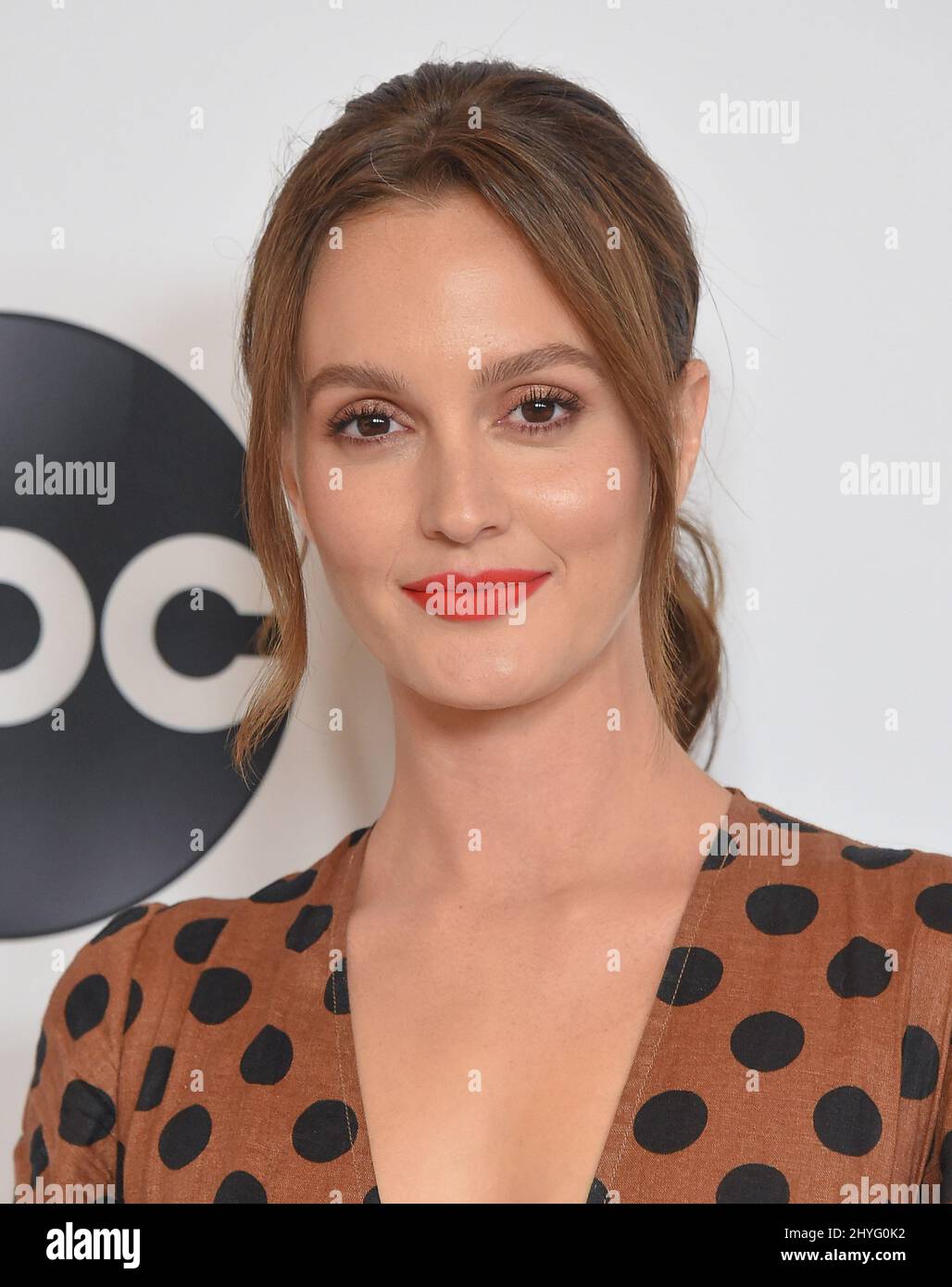 Leighton Meester at ABC's TCA Summer Press Tour white carpet event held ...