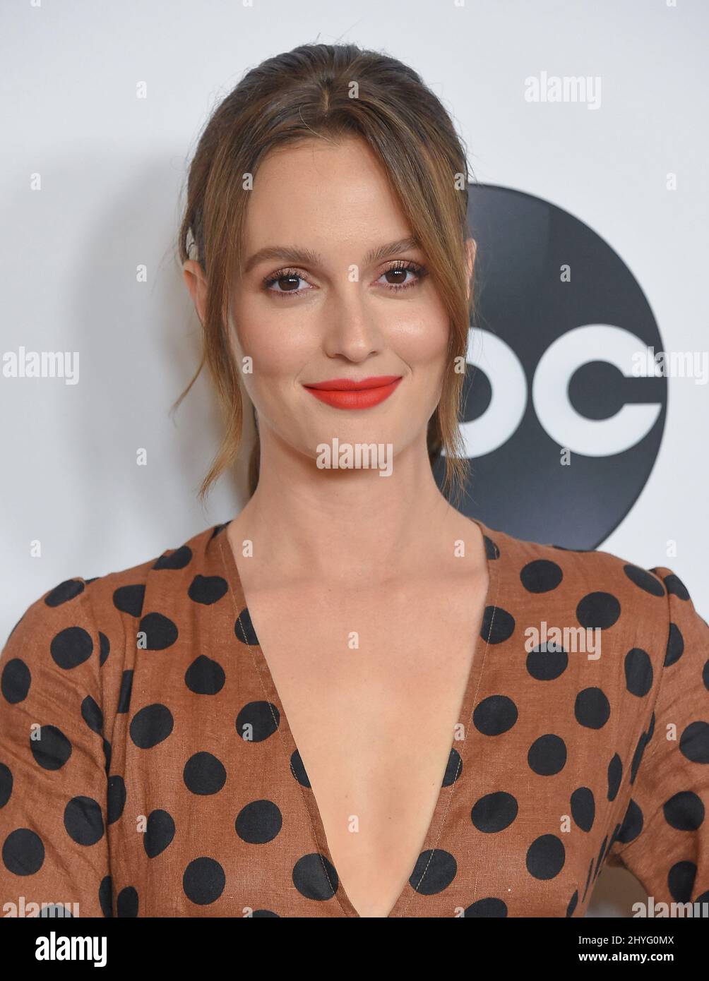 Leighton Meester at ABC's TCA Summer Press Tour white carpet event held ...