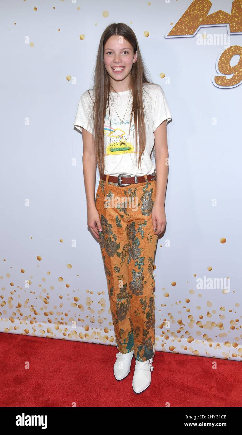 Courtney Hadwin at America's Got Talent live show screening and red ...