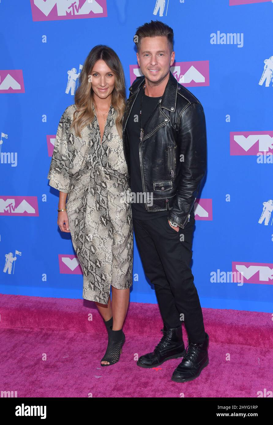 Genevieve Tedder and Ryan Tedder at the 2018 MTV "VMAs'" held at Radio ...