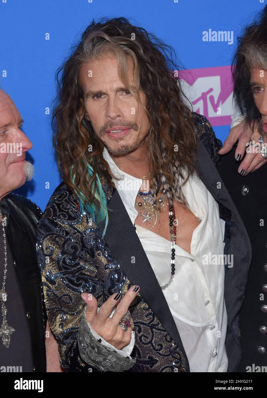 Steven Tyler at the 2018 MTV "VMAs'" held at Radio City Music Hall on ...