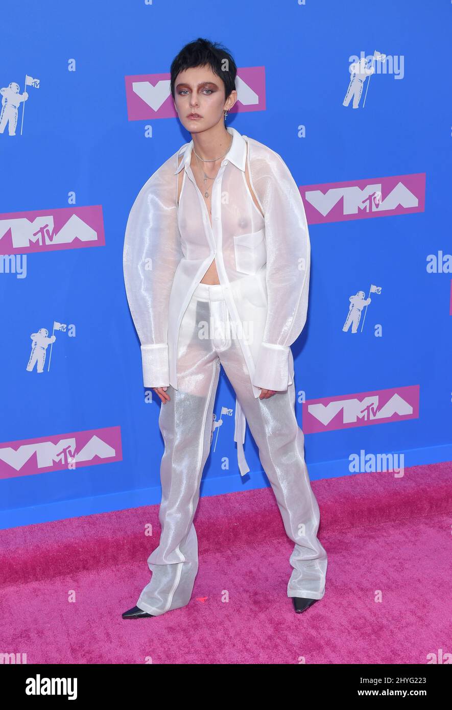Morgan Saint at the 2018 MTV "VMAs'" held at Radio City Music Hall on ...