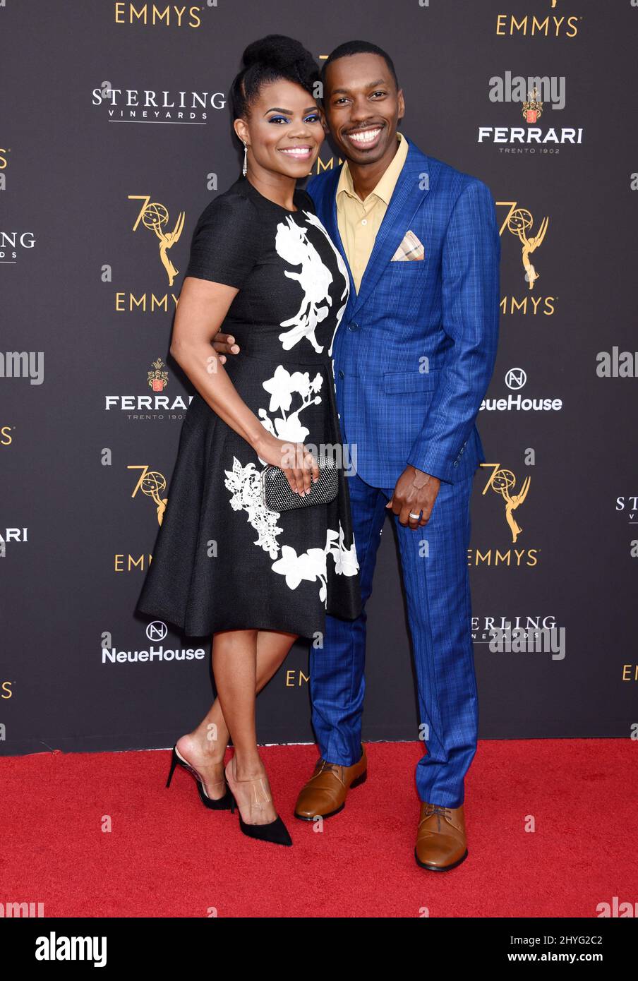 Kelly M. Jenrette and Melvin Jackson Jr. at the 70th Emmy Awards Season ...