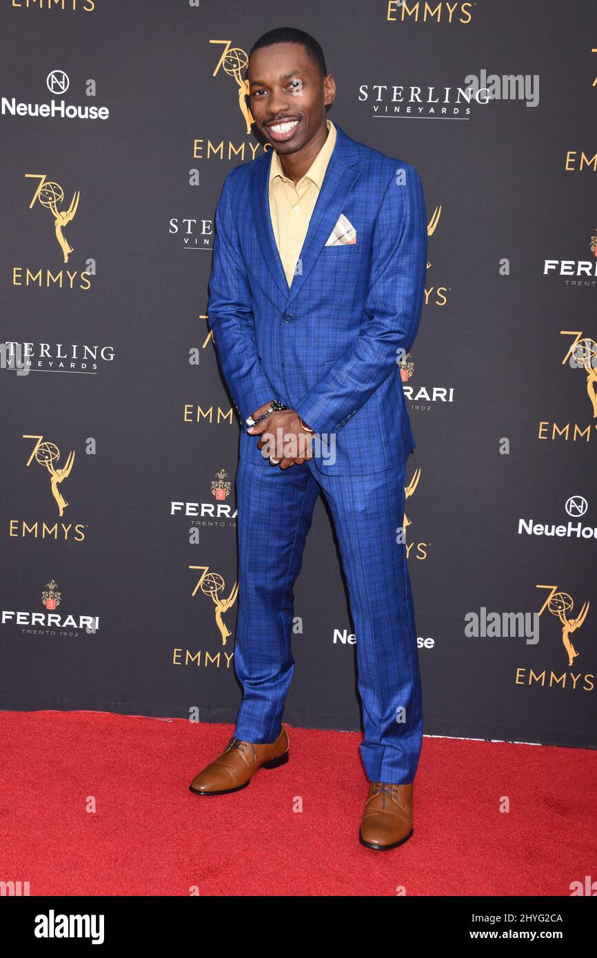 Melvin Jackson Jr. at the 70th Emmy Awards Season Television Academy ...