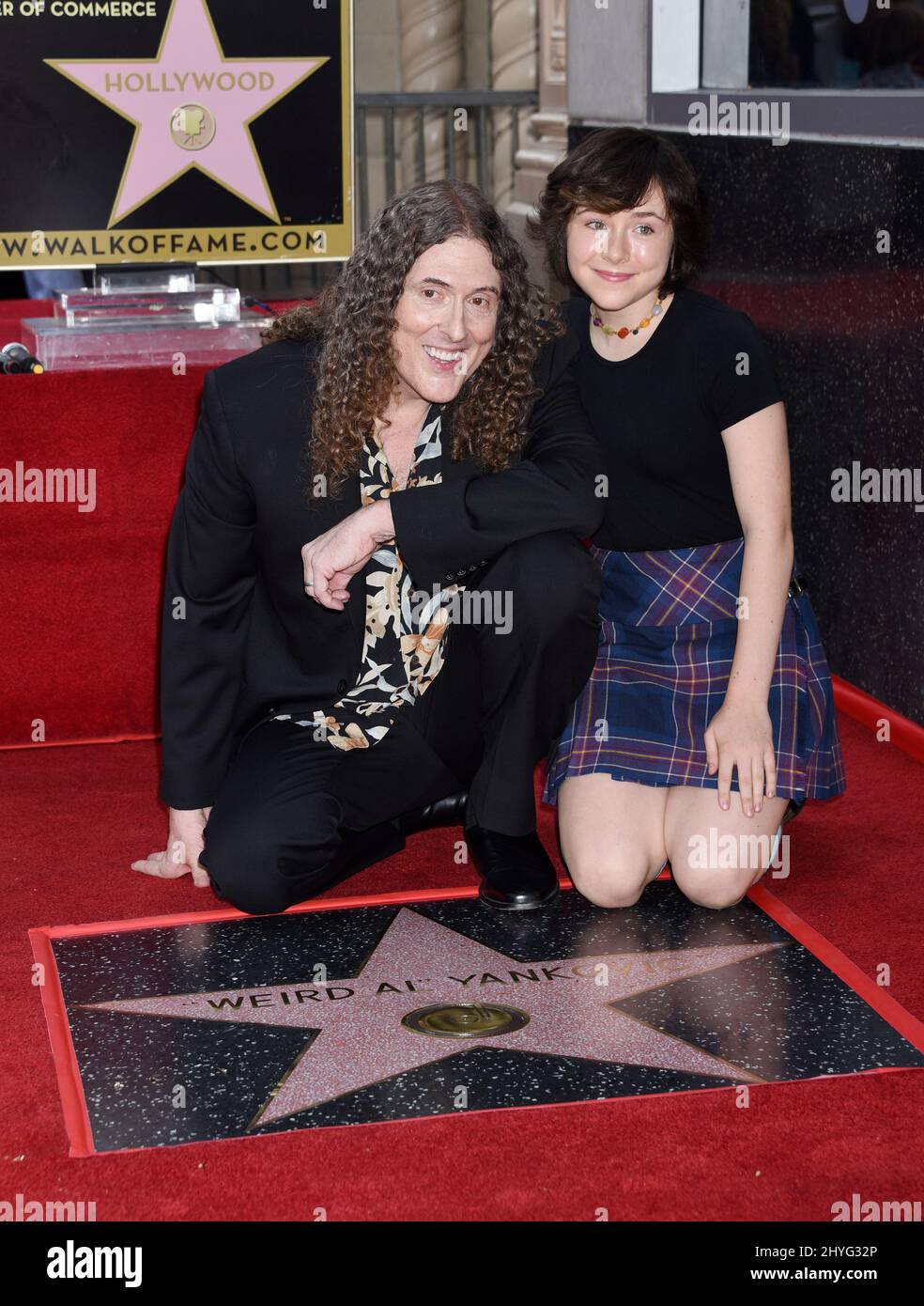 Weird Al Yankovic and Nina Yankovic at the Weird Al Yankovic Hollywood ...