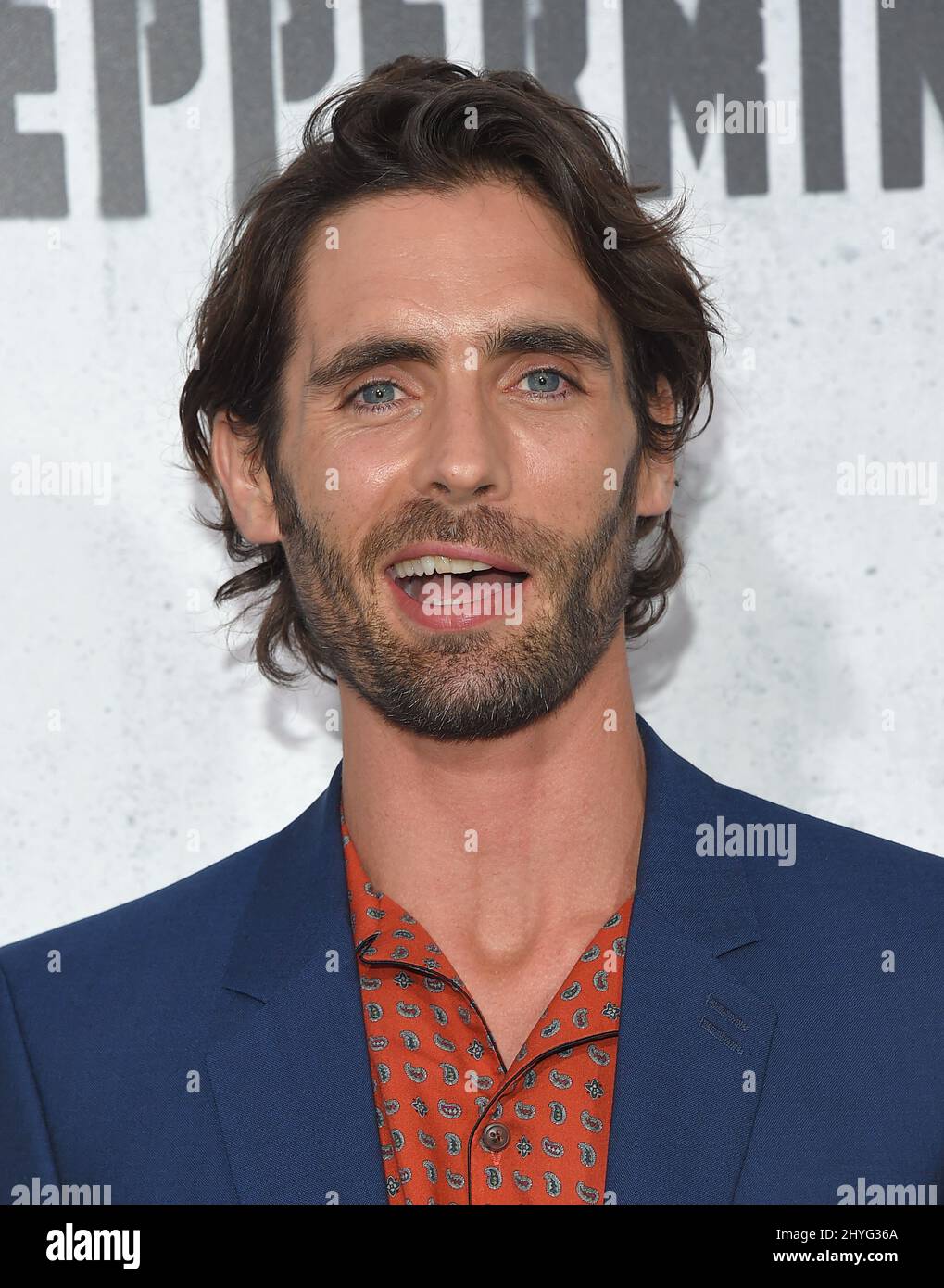 Tyson Ritter attending the Pepperming World Premiere in Los Angeles ...