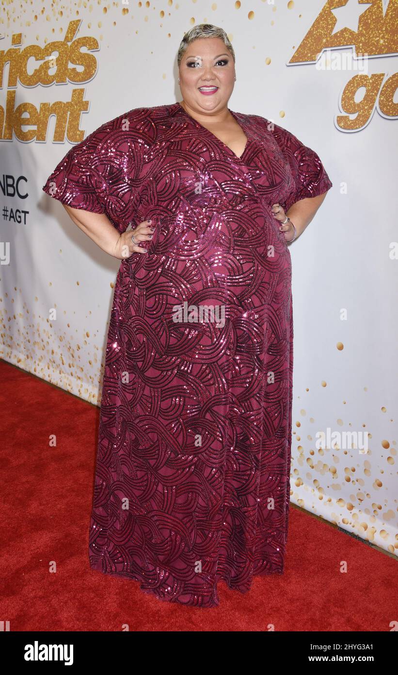 Christina Wells attending the America's Got Talent Live Show Red Carpet ...