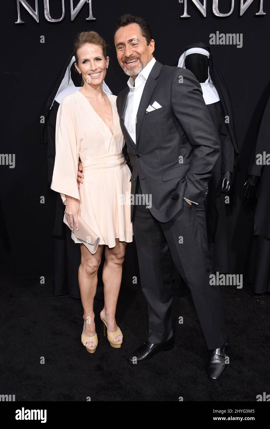 Stefanie Sherk and Demian Bichir at the 'The Nun' World Premiere held ...