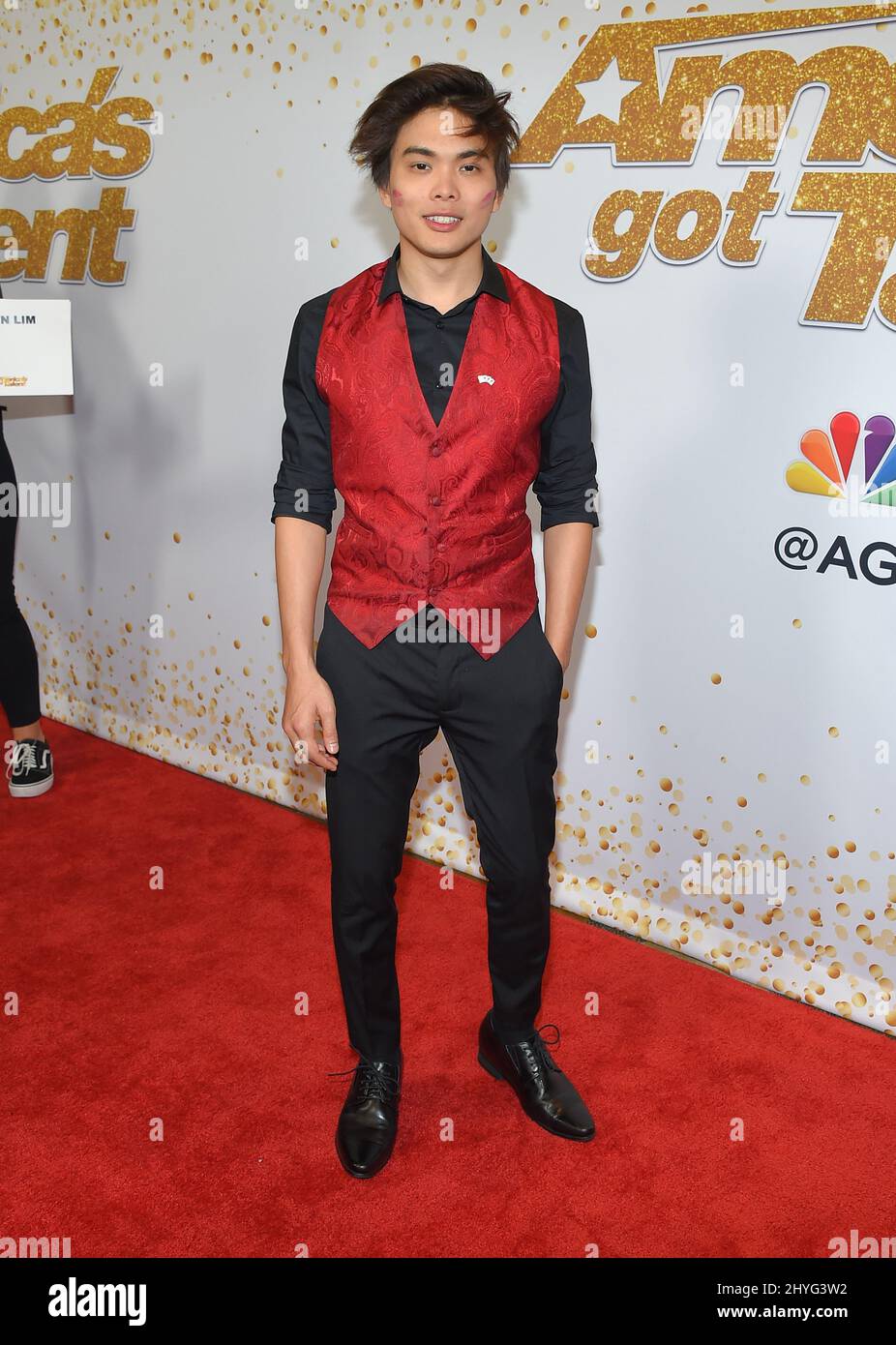 Shin Lim at "America's Got Talent" screening and red carpet held at The ...