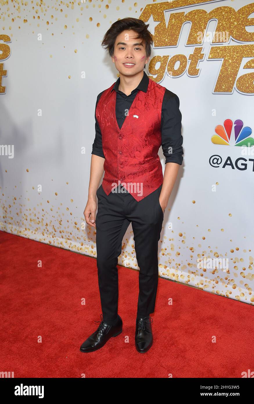 Shin Lim at "America's Got Talent" screening and red carpet held at The ...