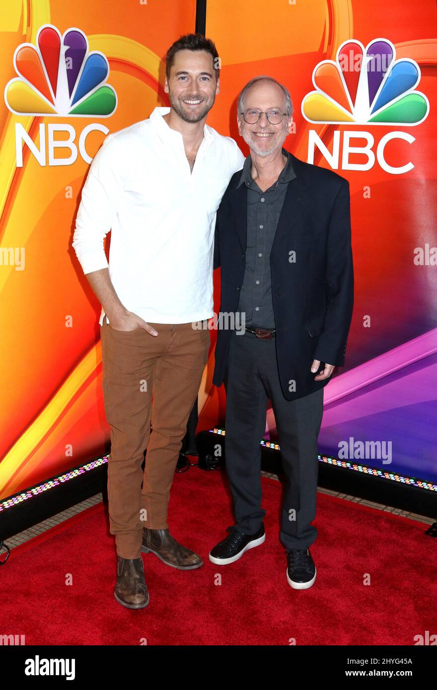 Ryan Eggold & Dr. Eric Manheimer attending the NBC Fall New York Junket ...