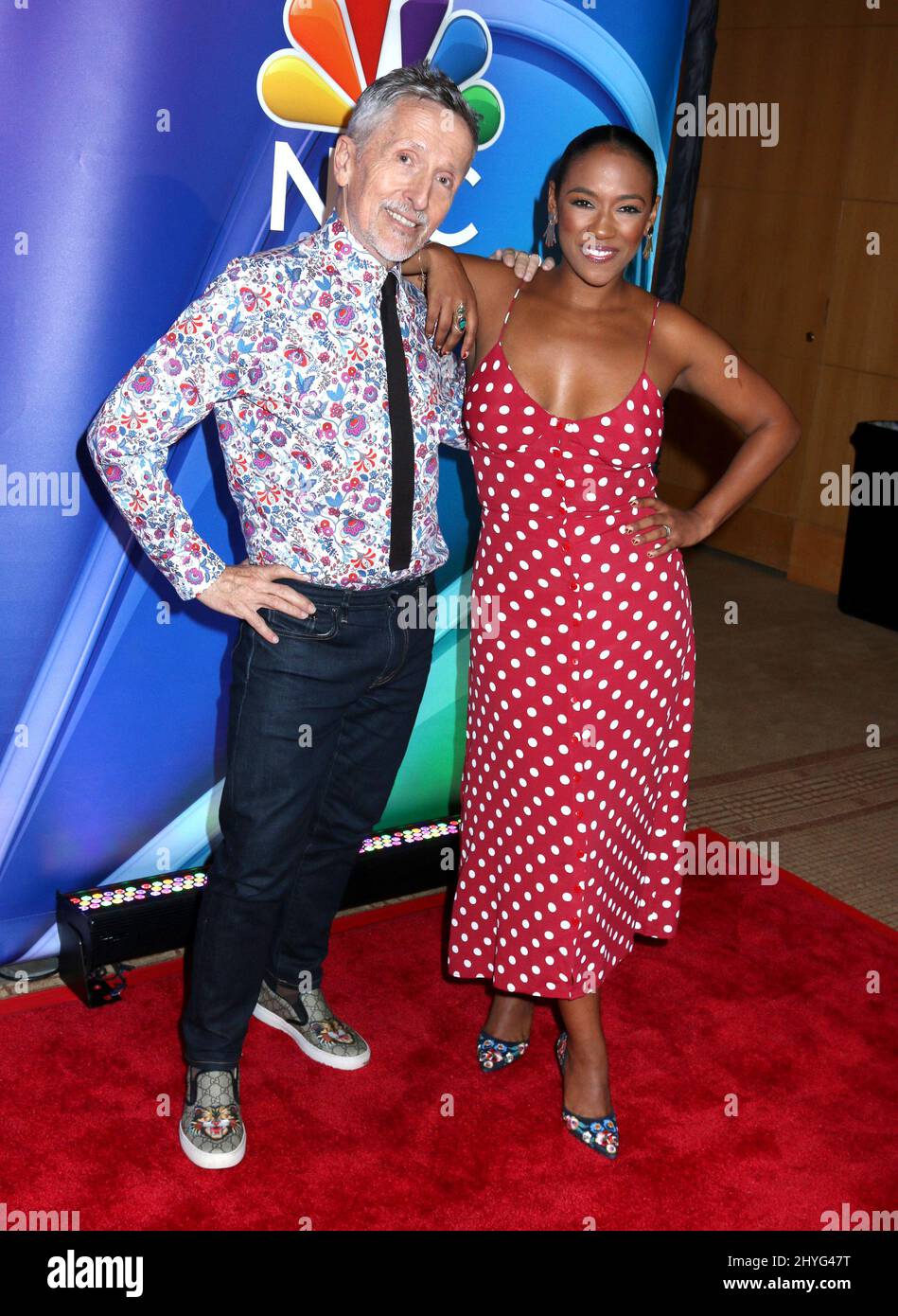 Dayna Isom Johnson & Simon Doonan attending the NBC Fall New York ...