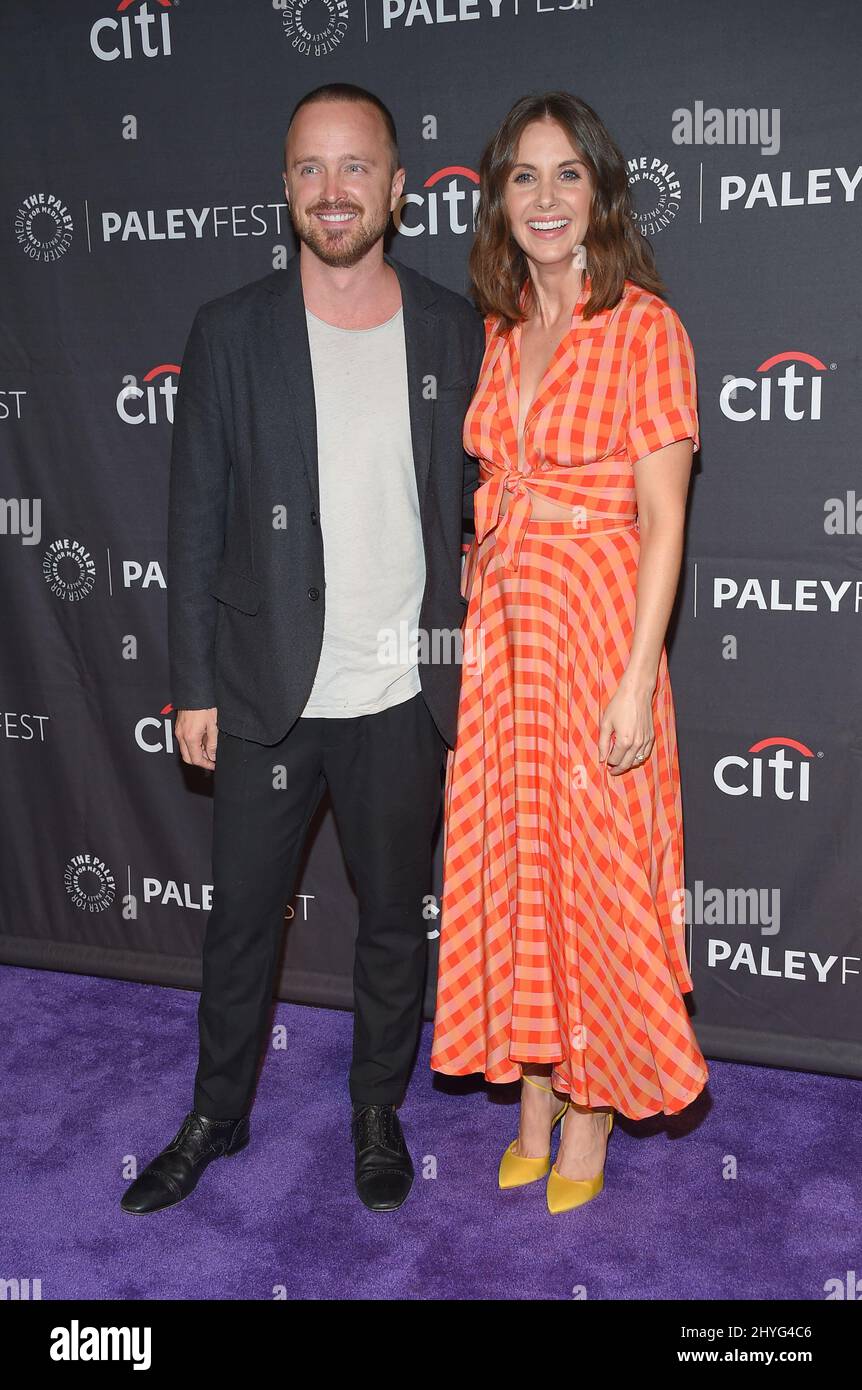 Aaron Paul and Alison Brie arrives at Netflix's 'Atypical' and 'BoJack ...