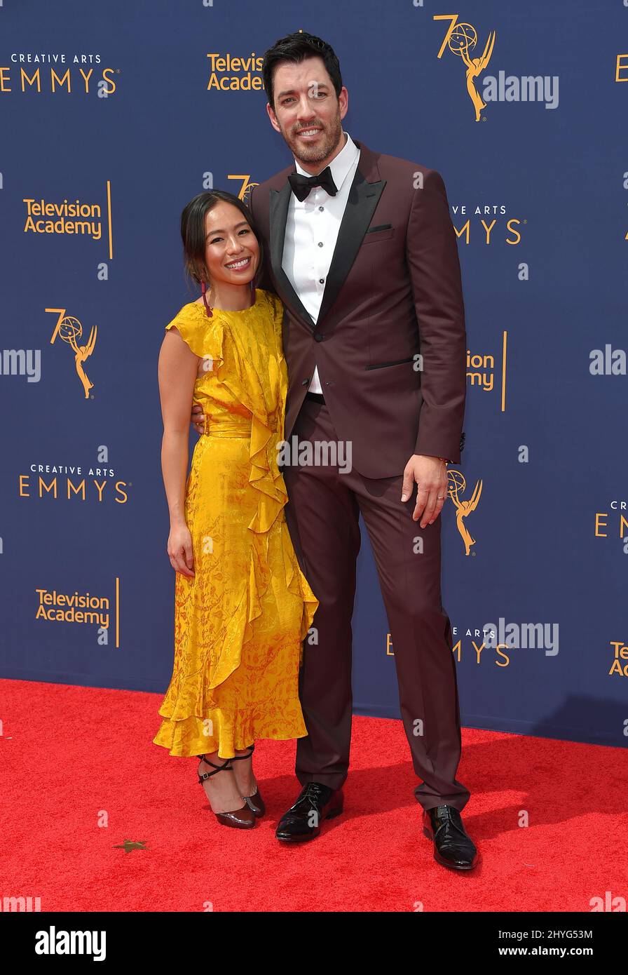 Drew Scott and Linda Phan arrives at the 70th Primetime Creative Arts ...