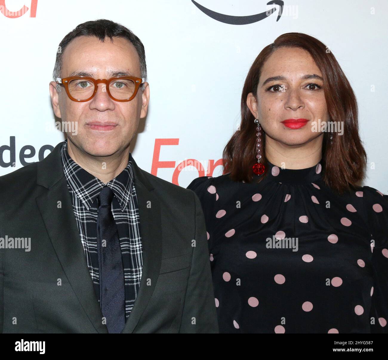 Fred Armisen & Maya Rudolph attending the Amazons 'Forever' Premiere ...