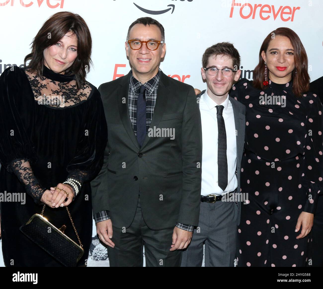 Catherine Keener, Fred Armisen, Noah Robbins & Maya Rudolph attending ...
