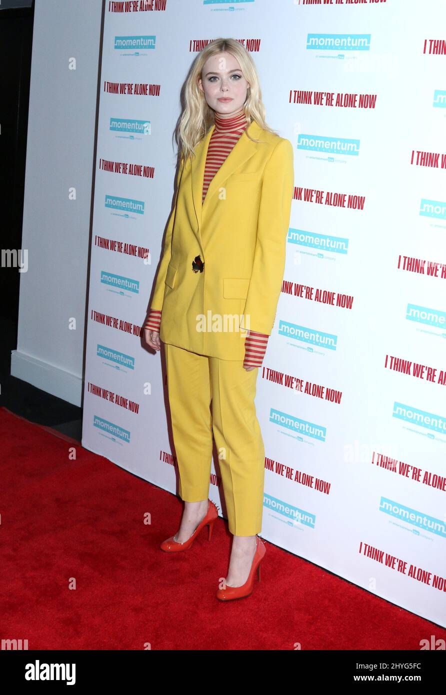 Elle Fanning attending the I Think We're Alone Now Special Screening ...