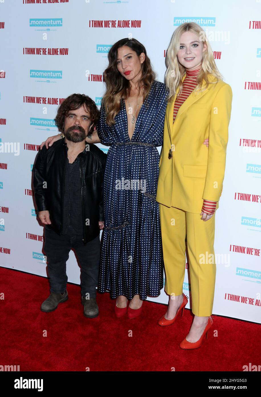 Peter Dinklage, Reed Morano & Elle Fanning attending the I Think We're ...