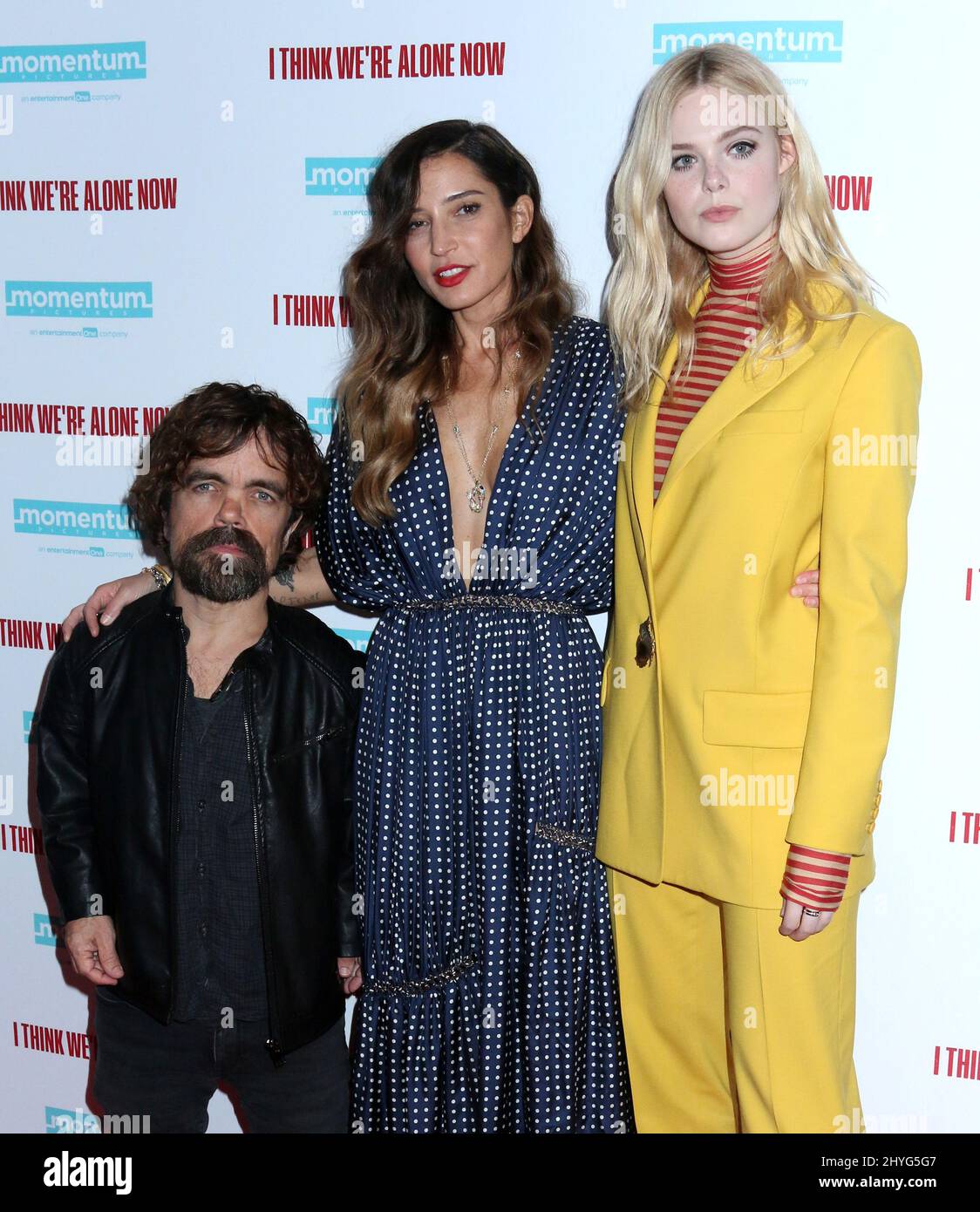 Peter Dinklage, Reed Morano & Elle Fanning attending the I Think We're Alone Now Special ...