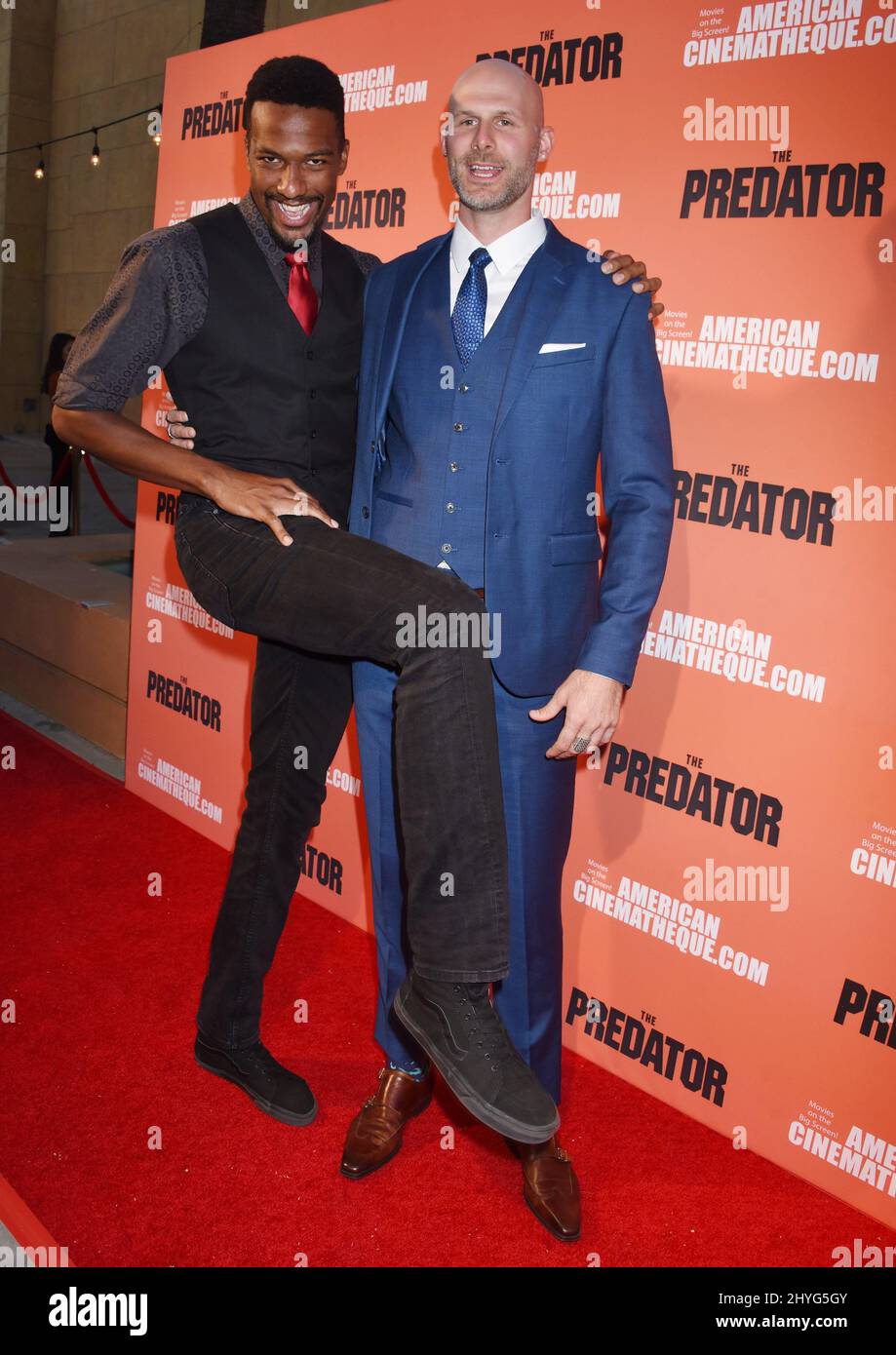 Brian A. Prince and Kyle Strauts at 'The Predator' Special Screening ...