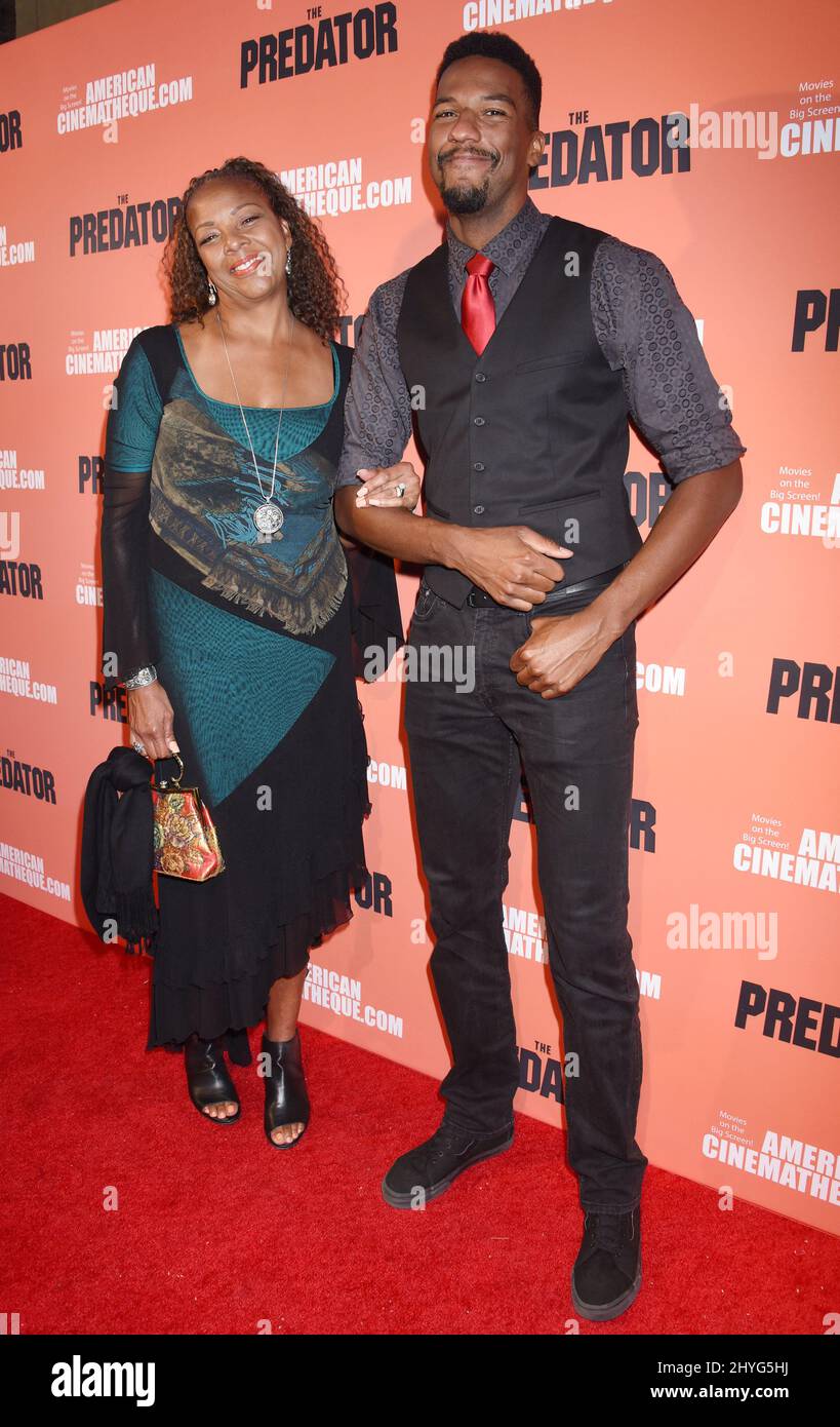 Brian A. Prince and mother at 'The Predator' Special Screening Event ...