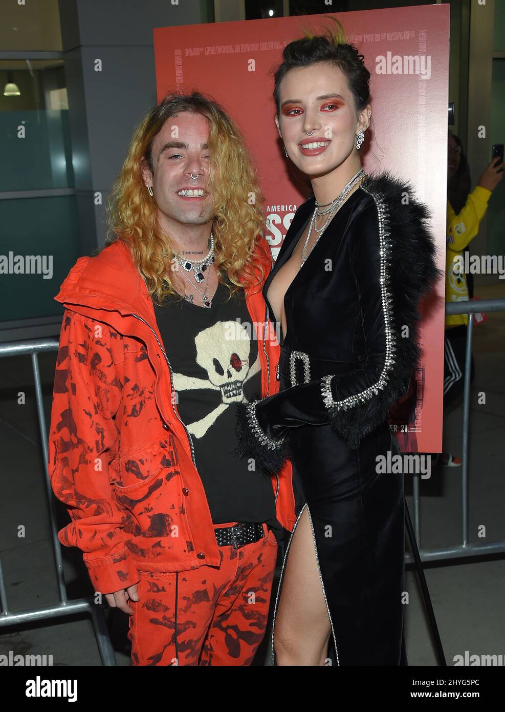 Mod Sun and Bella Thorne arriving at the 'Assassination Nation' Los ...